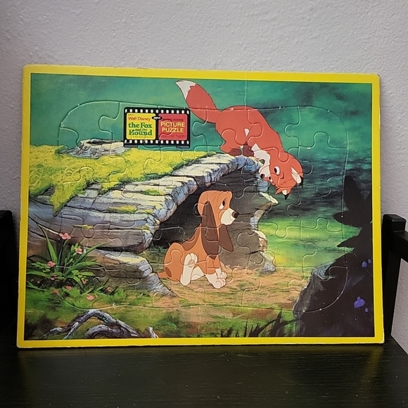 Disney | Toys | Walt Disney Fox And The Hound Vintage Frame Tray ...